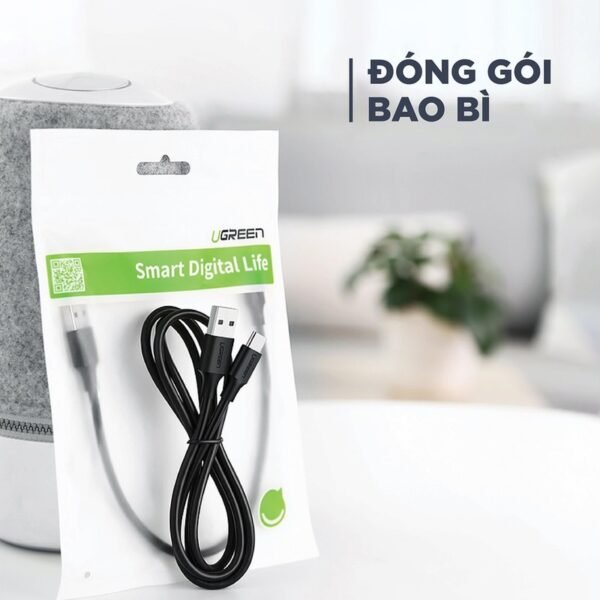 Cáp USB Type C to USB 2.0 dài 2M chính hãng Ugreen 60118 màu đen cao ...